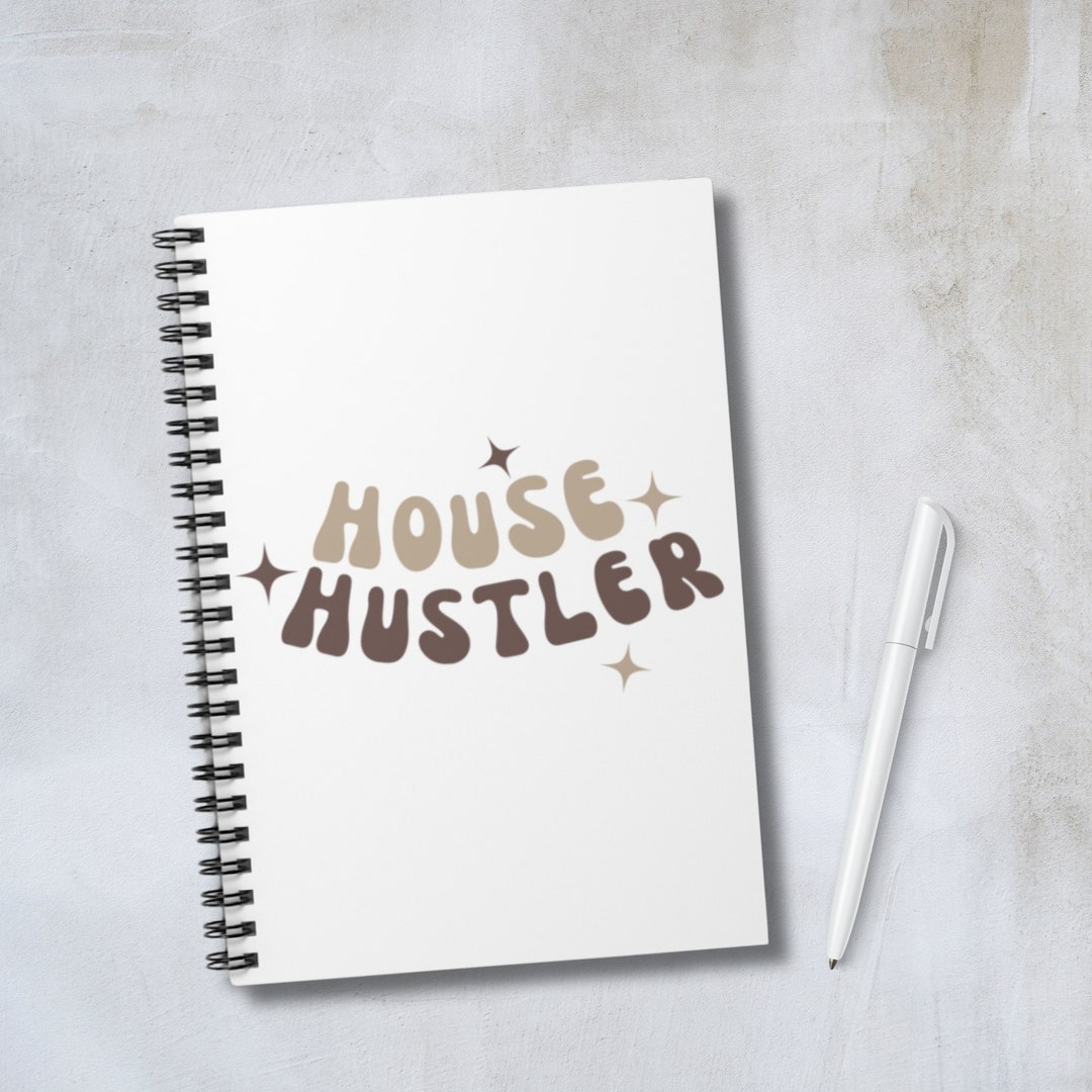 House Hustler Notebook, White Spiral Notebook, Realtor Gift, Real ...