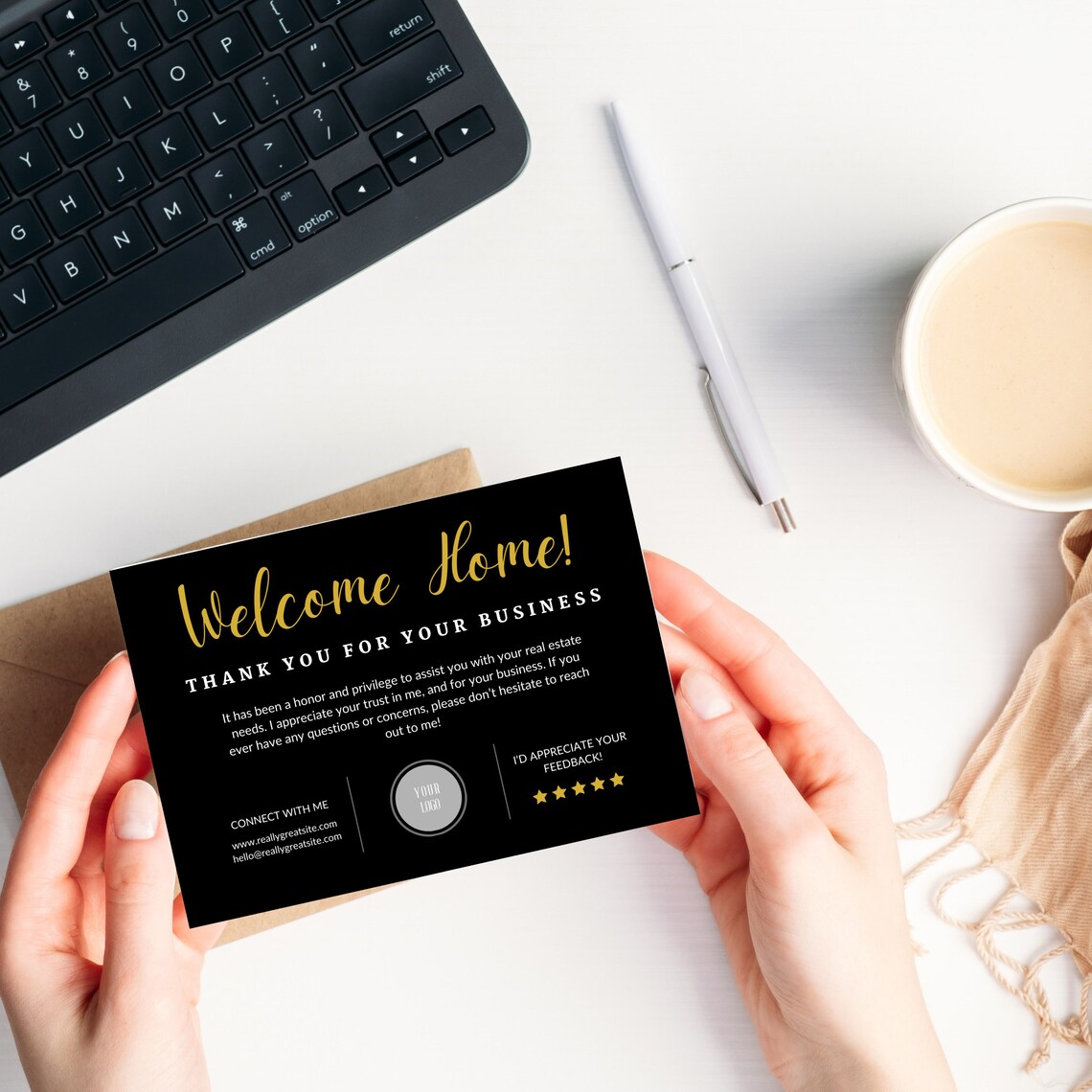 Welcome Home Cards, Real Estate Marketing, Happy Closing Card, Realtor ...