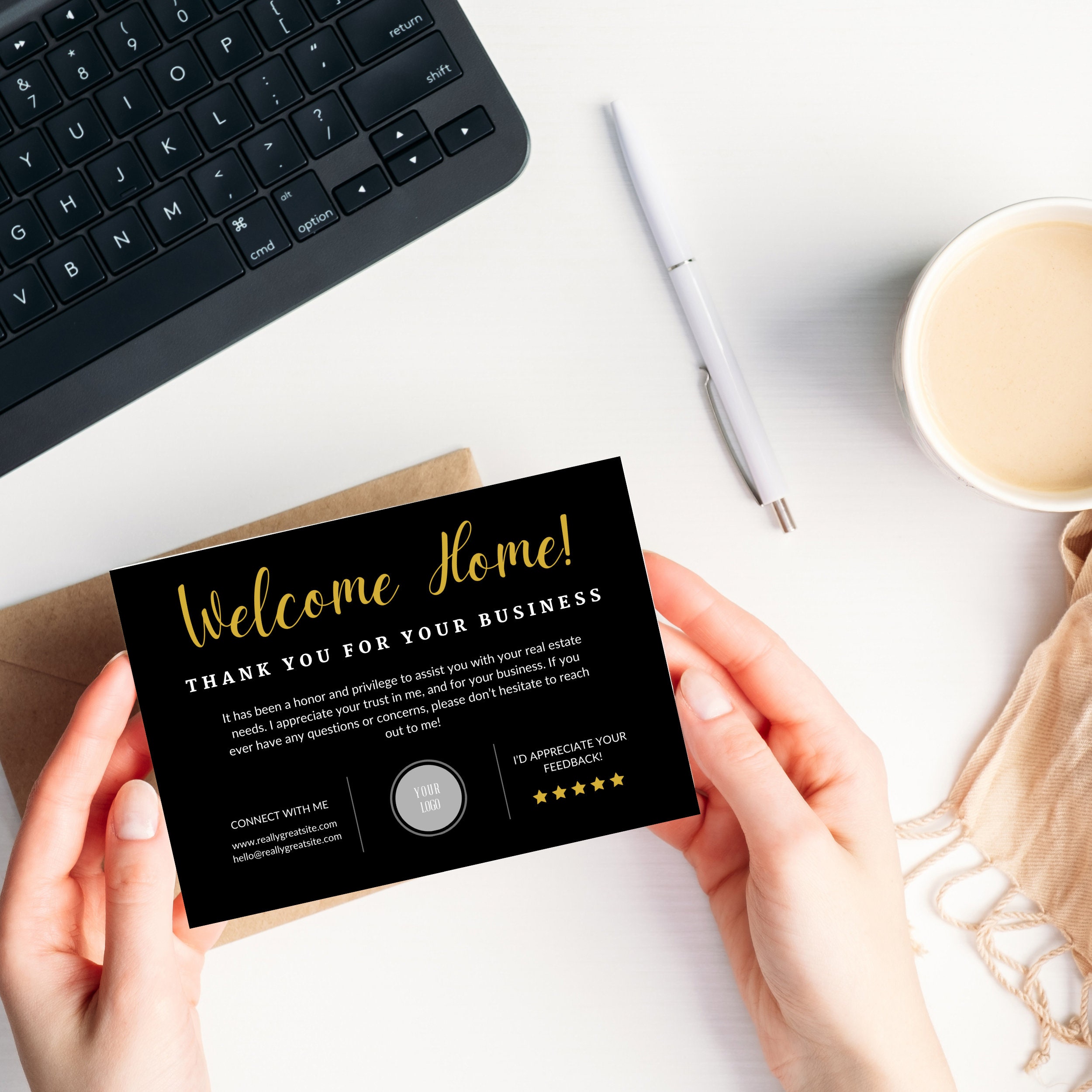 Welcome Home Cards, Real Estate Marketing, Happy Closing Card, Realtor ...