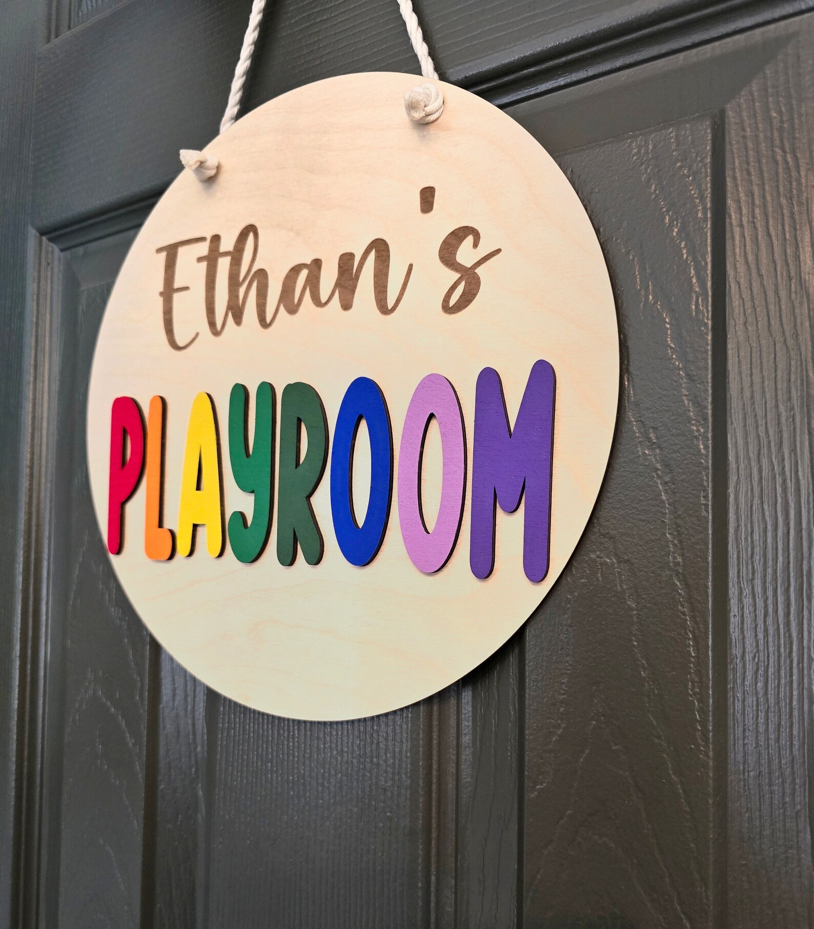 Rainbow Playroom Sign, Custom Playroom Sign, Kids Wall Decor, Classroom ...