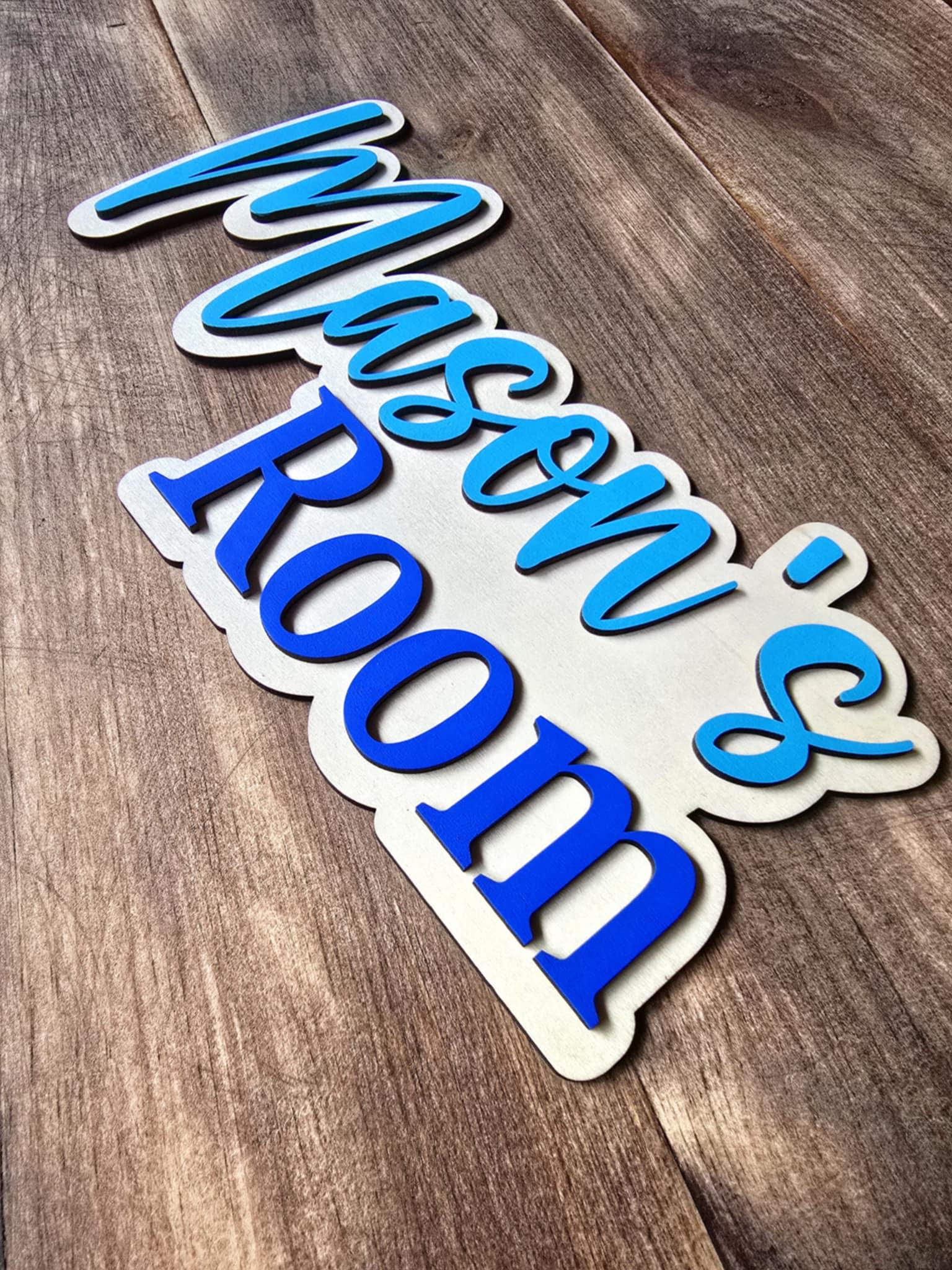 Personalized Kids Door Sign, Kids Door Name Sign, Nursery Wall Name ...