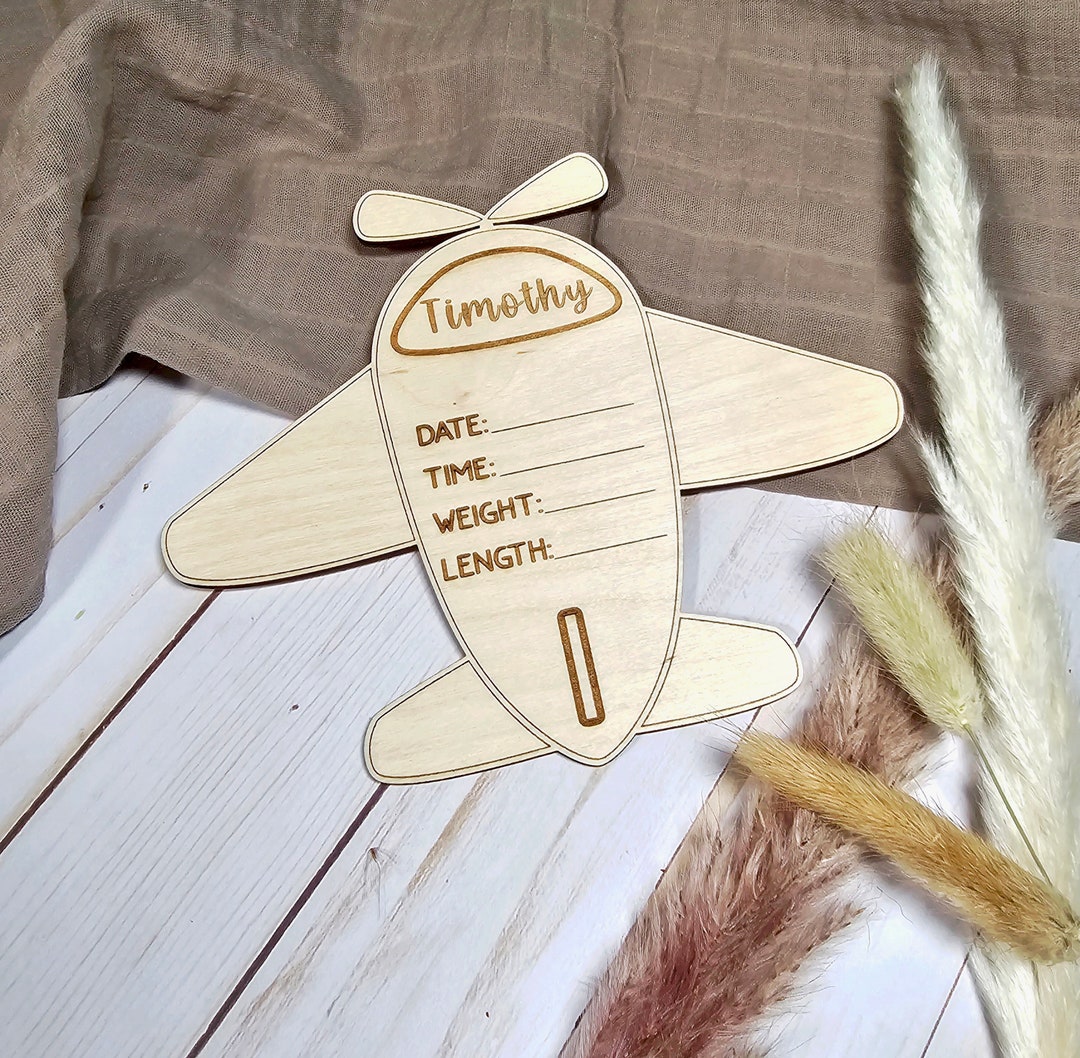 Airplane Baby Birth Announcement Sign, Airplane Hospital Stat Sign ...