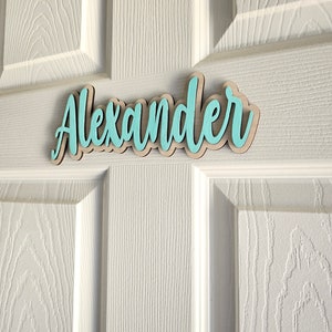 Personalized Kids Door Sign, Kids Door Name Sign, Nursery Wall Name ...