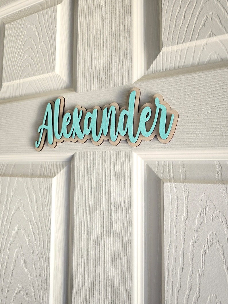 Personalized Kids Door Sign, Kids Door Name Sign, Nursery Wall Name ...