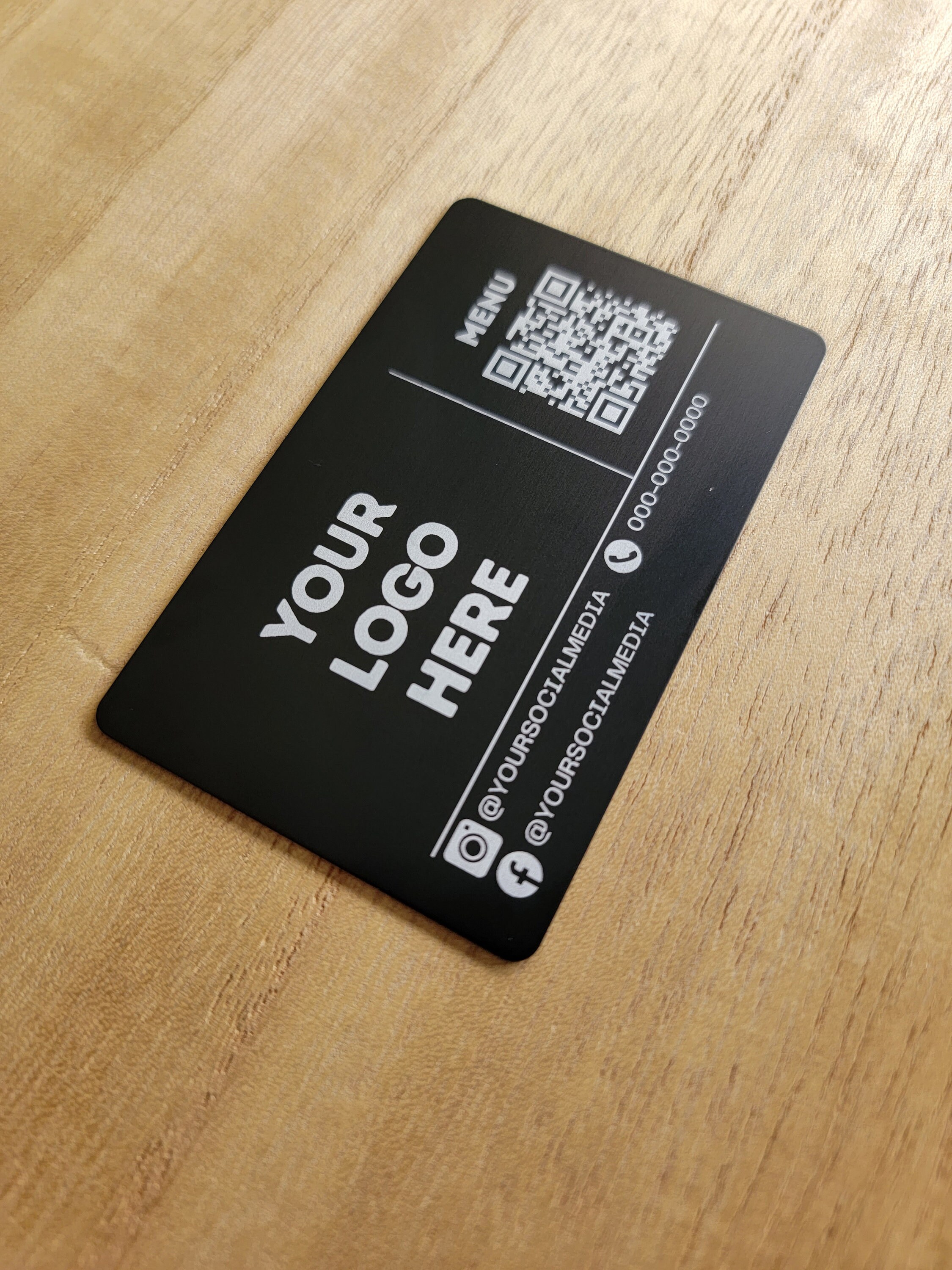 Metal Business Cards, THICK Metal Cards, Personalized Metal Cards ...