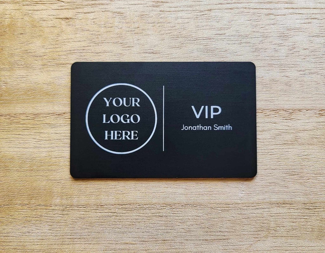 Metal Membership Cards, THICK Metal Cards, Personalized Metal Business ...