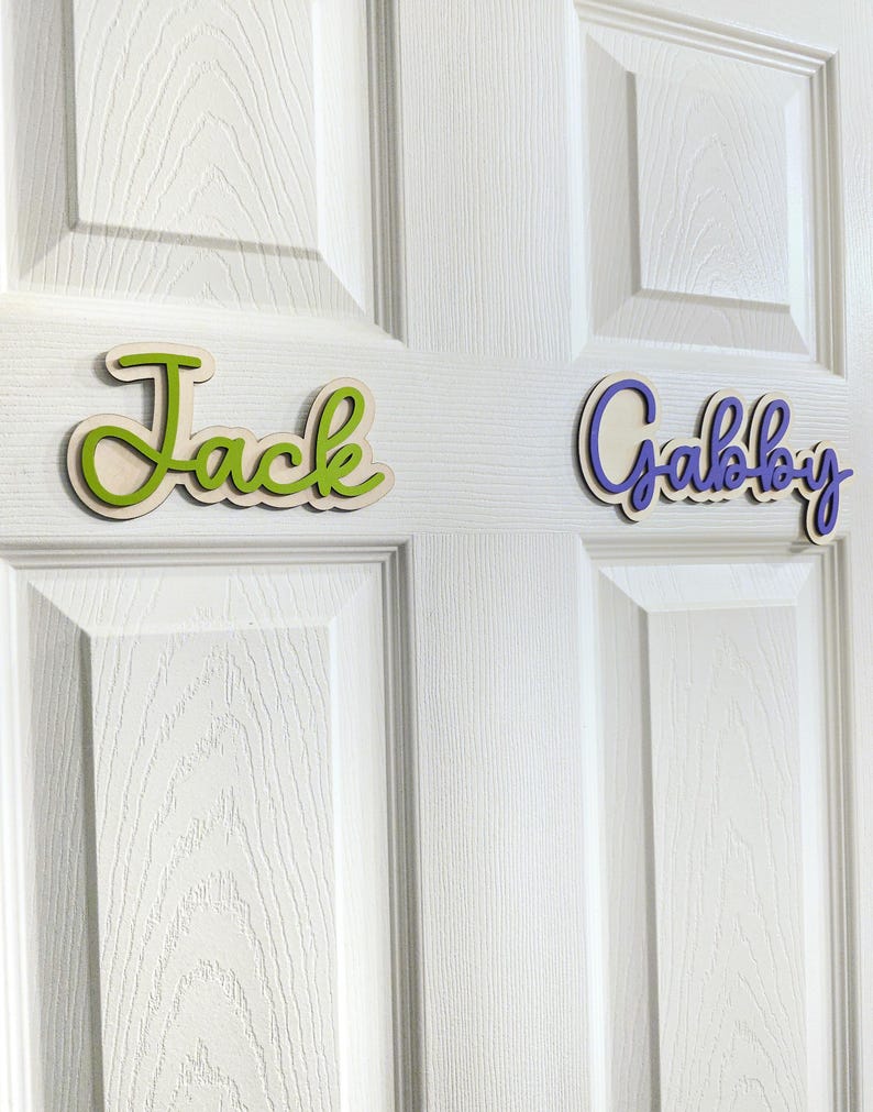 Personalized Kids Door Sign, Kids Door Name Sign, Nursery Wall Name ...