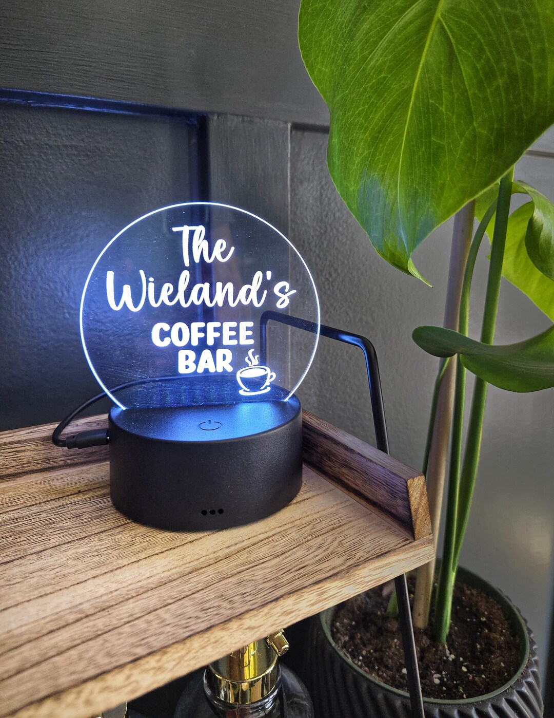 Coffee Bar Sign, Custom Coffee Decor, Light up Coffee Sign, Cover Lover ...