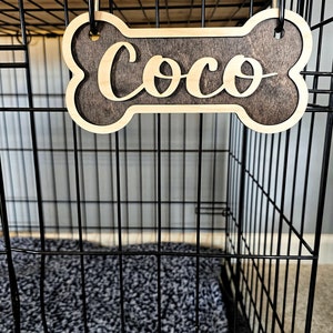 Personalized Crate Sign, Custom Dog Decor, Hanging Crate Sign, Custom ...