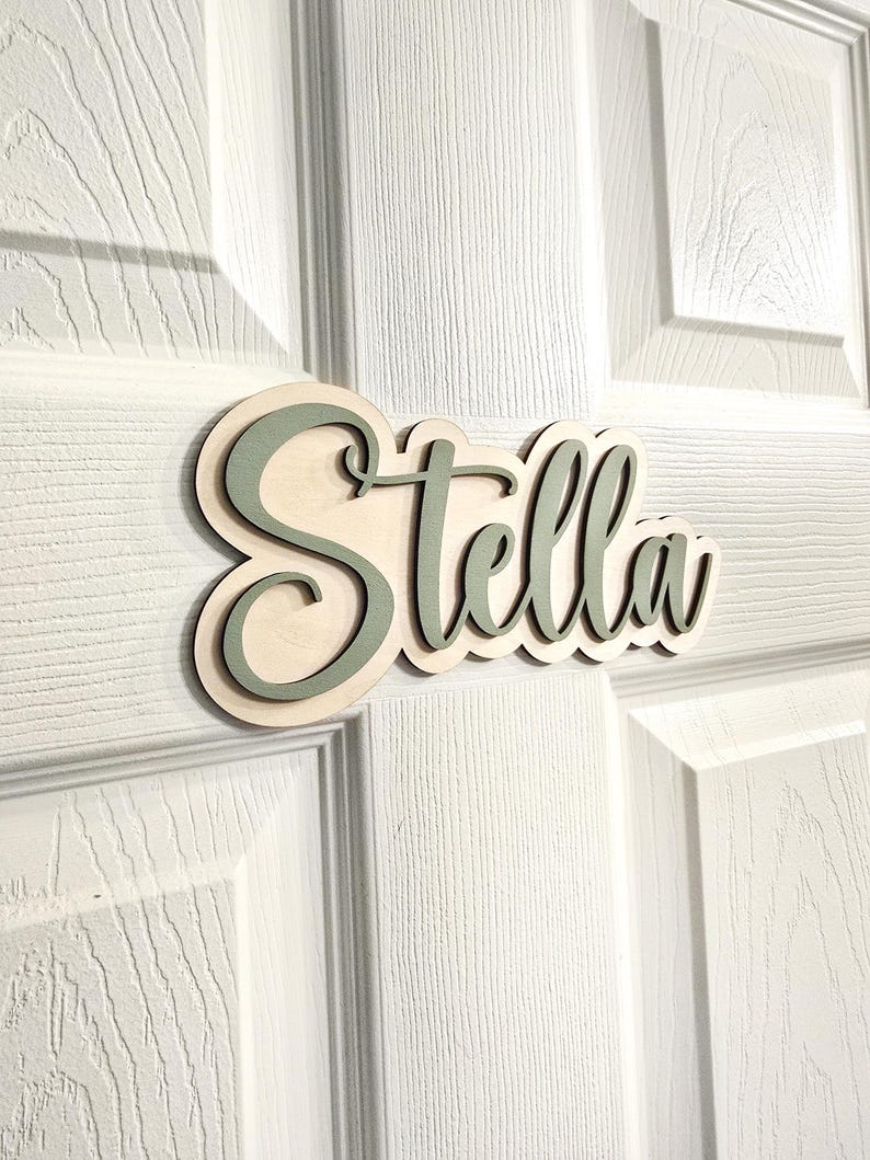 Personalized Kids Door Sign, Kids Door Name Sign, Nursery Wall Name ...