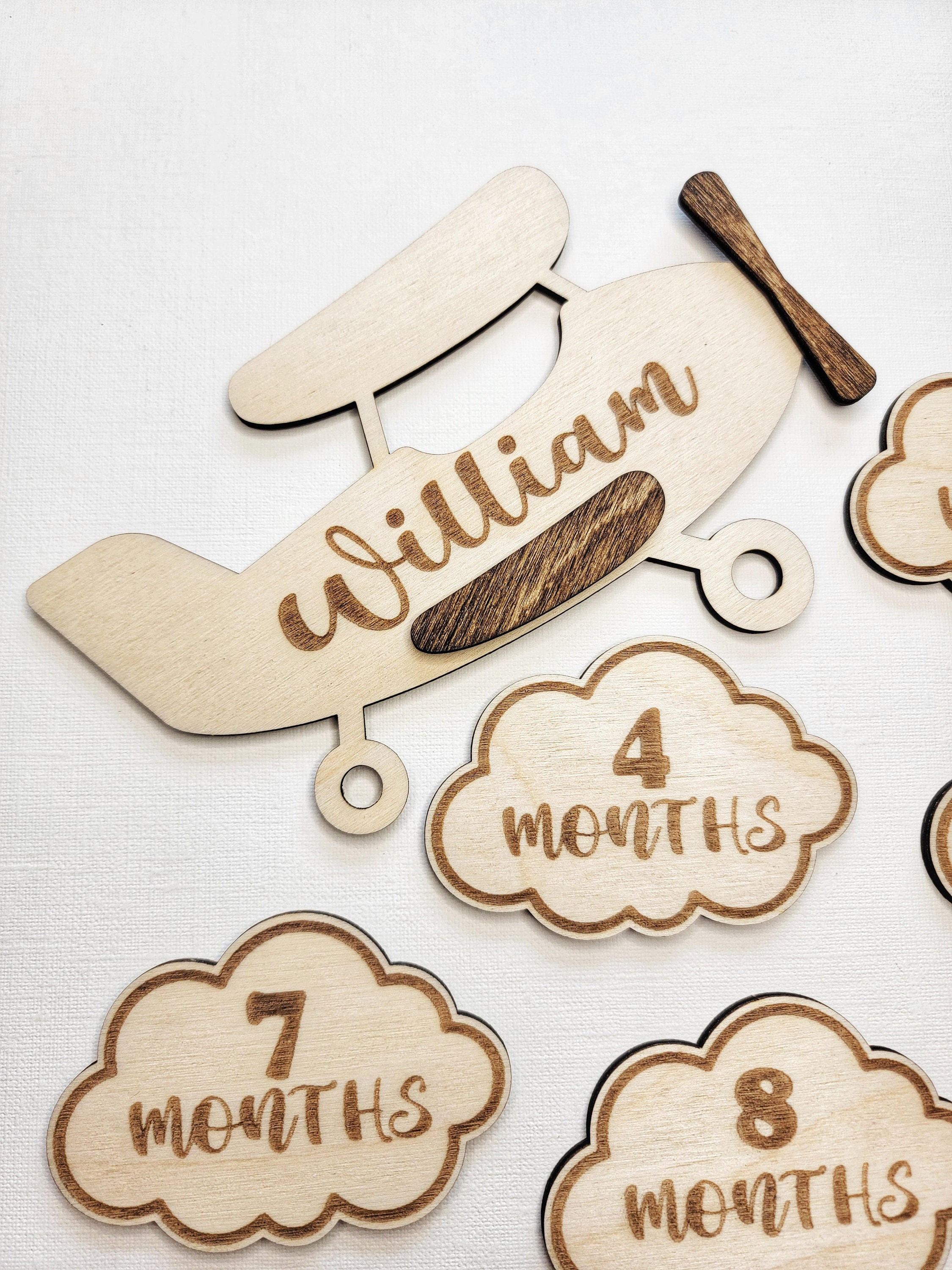 Baby Monthly Milestone, Airplane Nursery Decor, Airplane, Baby ...