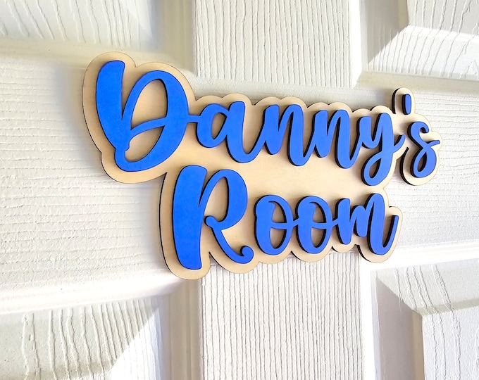 Personalized Kids Door Sign, Kids Door Name Sign, Nursery Wall Name ...