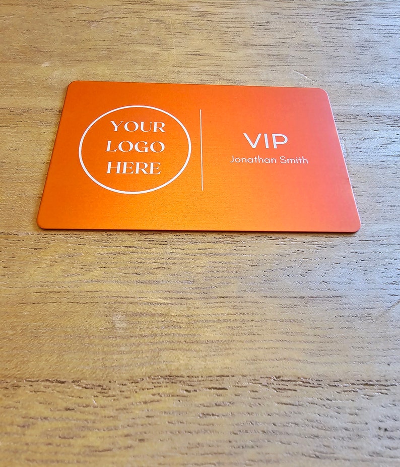 Metal Membership Cards, THICK Metal Cards, Personalized Metal Business ...