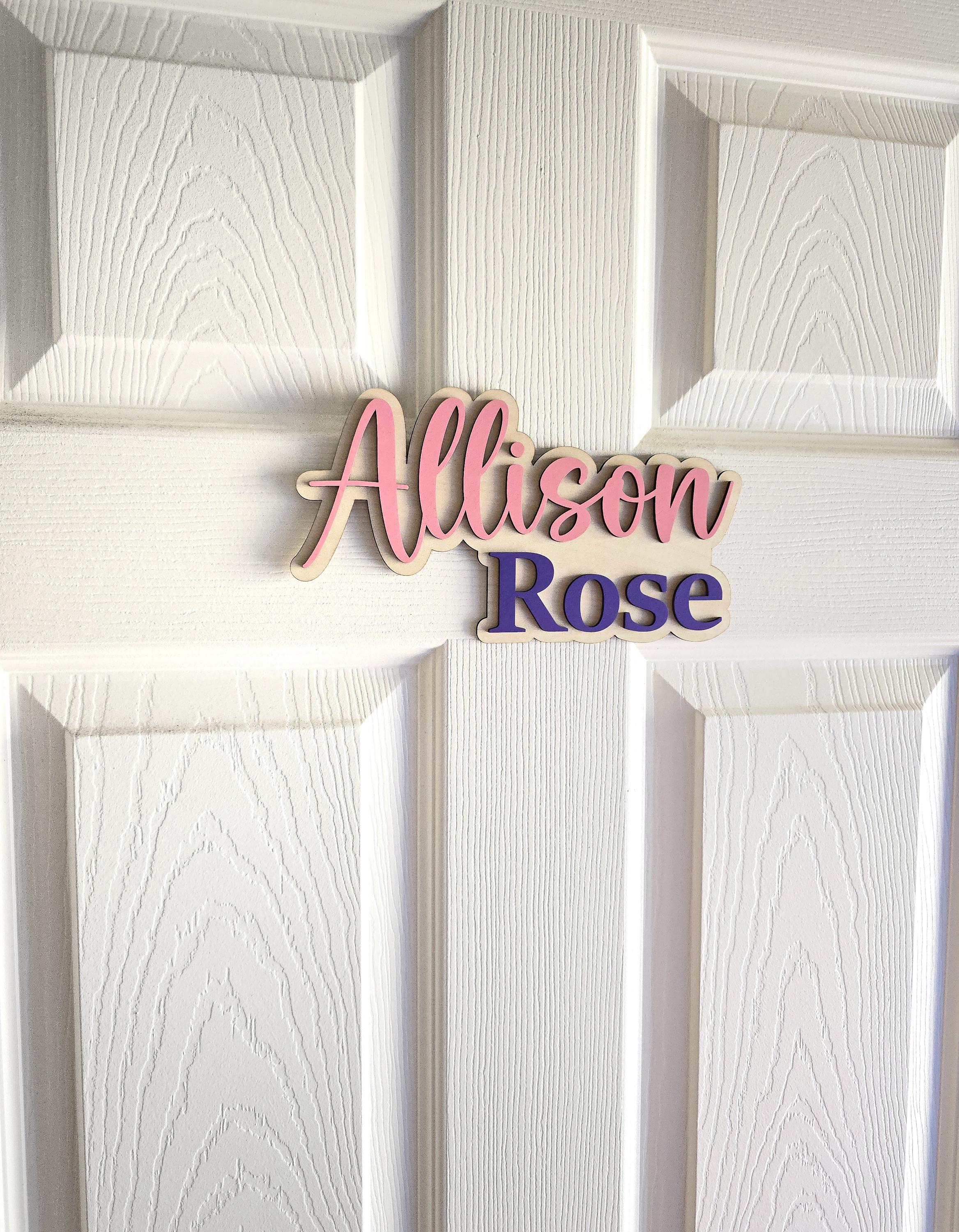 Personalized Kids Door Sign, Kids Door Name Sign, Nursery Wall Name ...