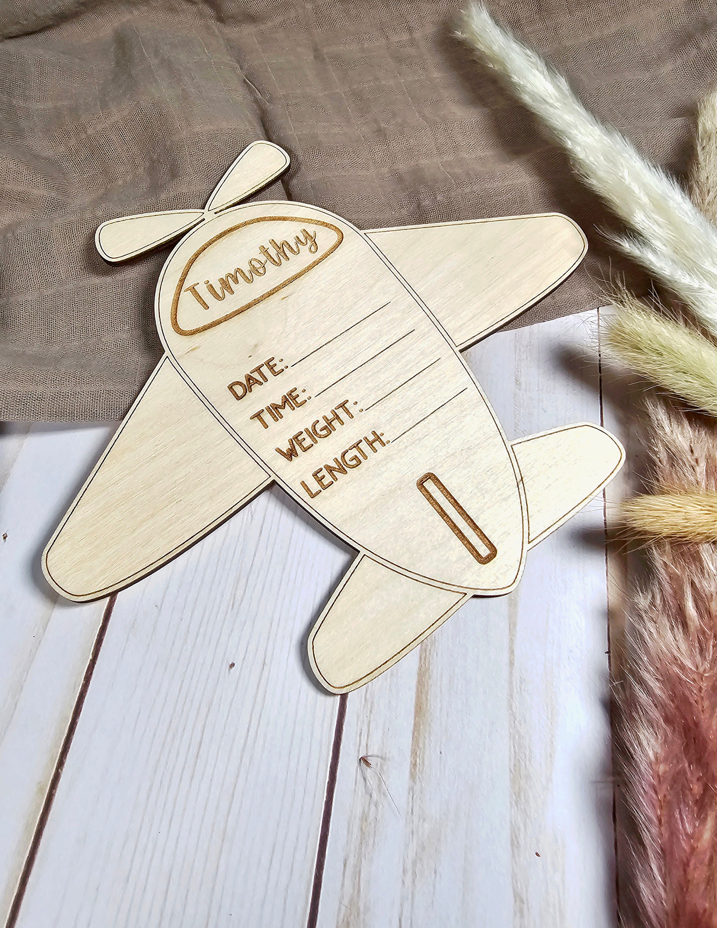 Airplane Baby Birth Announcement Sign, Airplane Hospital Stat Sign ...