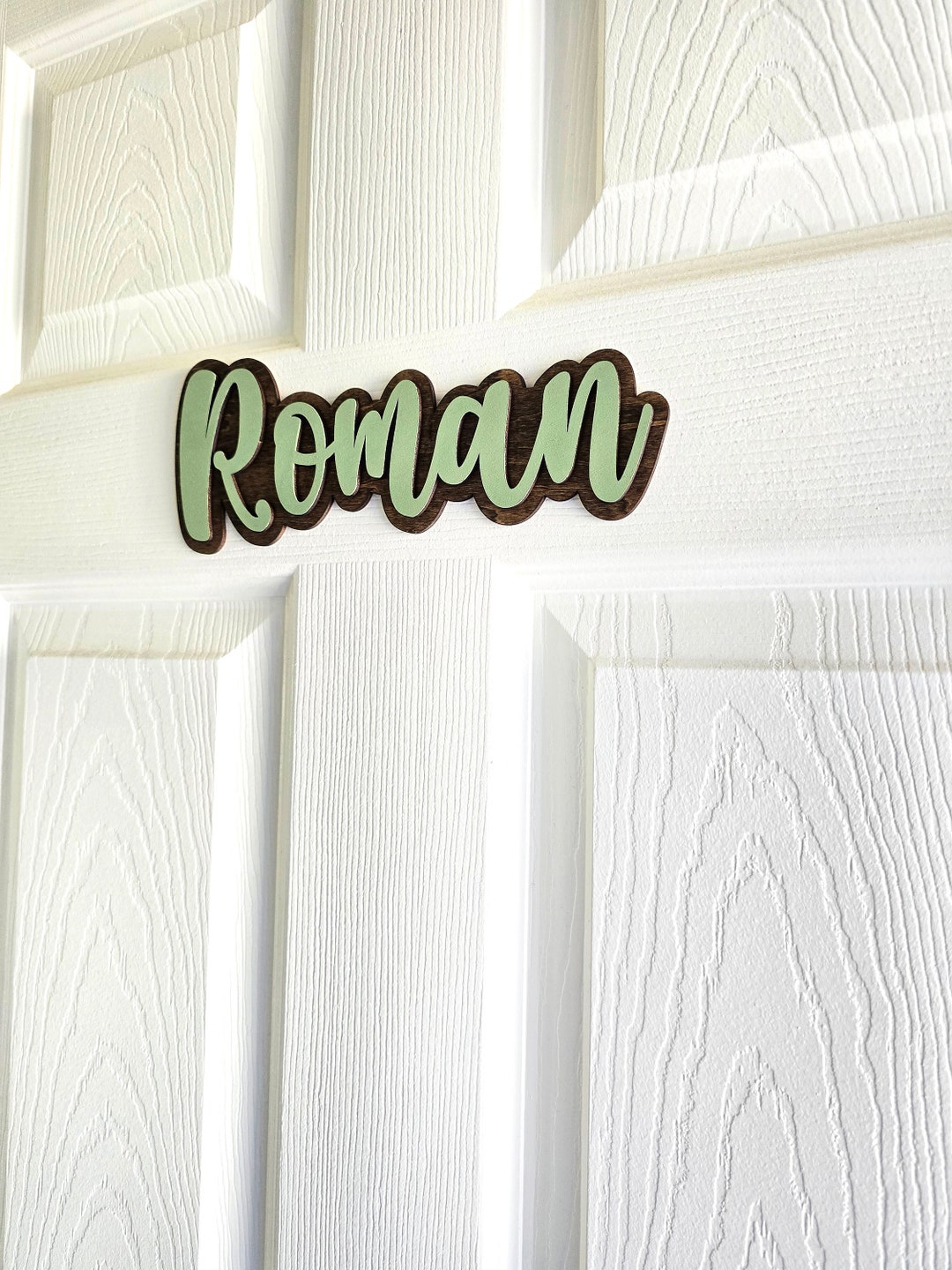 Personalized Kids Door Name Sign: 3D Wood Nursery Decor - Etsy