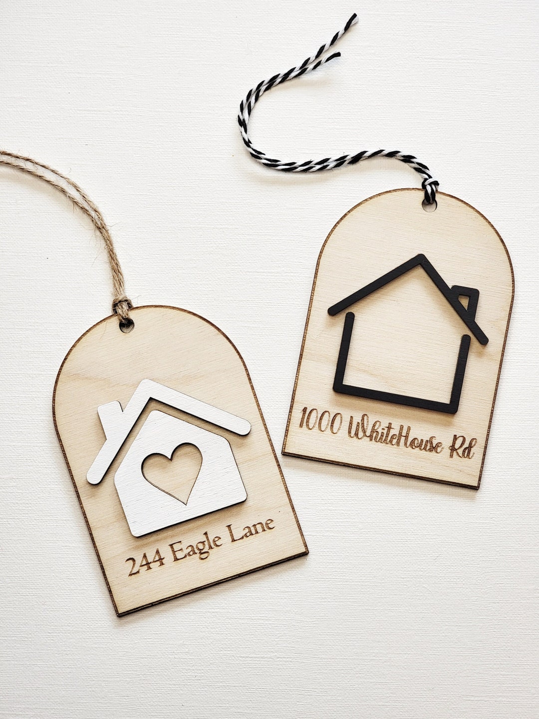 House Address Ornament, Housewarming Gift, New Home Ornament, Custom ...