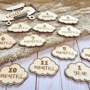Baby Monthly Milestone, Airplane Nursery Decor, Airplane, Baby ...