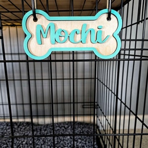 Personalized Crate Sign, Custom Dog Decor, Hanging Crate Sign, Custom ...