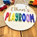 Rainbow Playroom Sign, Custom Playroom Sign, Kids Wall Decor, Classroom ...