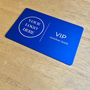 Metal Membership Cards, THICK Metal Cards, Personalized Metal Business ...
