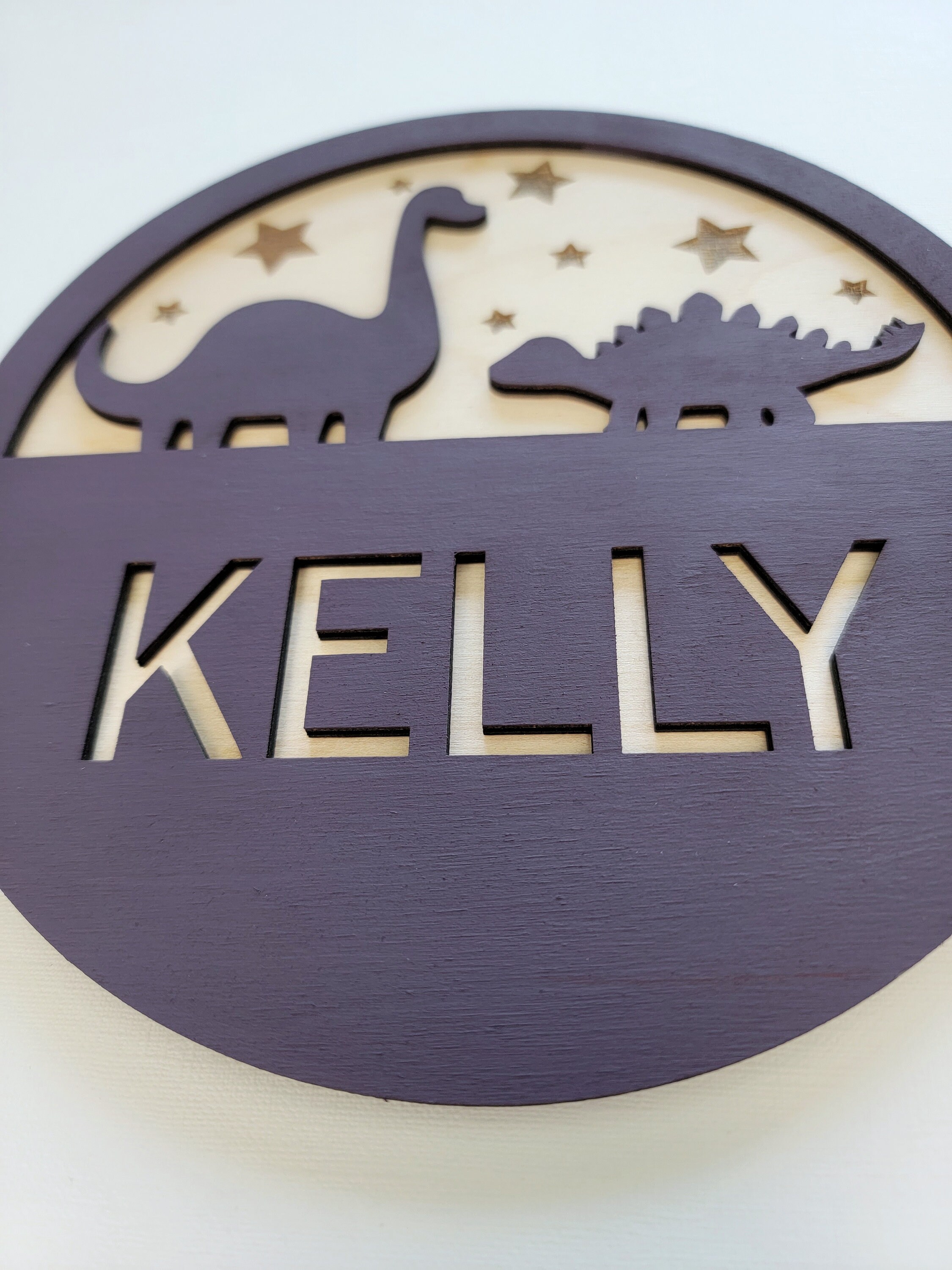 Dinosaur Name Sign, Personalized Christmas Gift, Dinosaur Room Decor ...