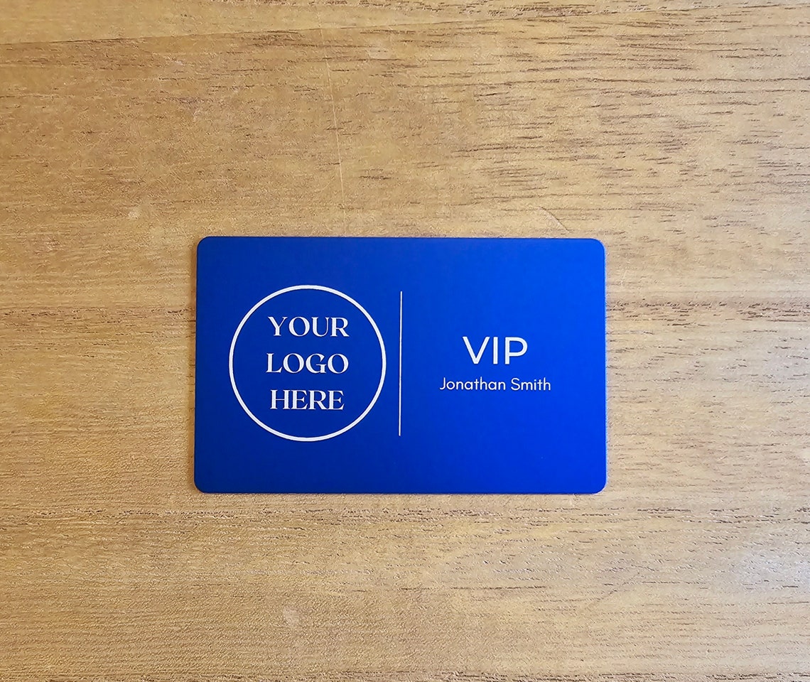 Metal Membership Cards, THICK Metal Cards, Personalized Metal Business ...