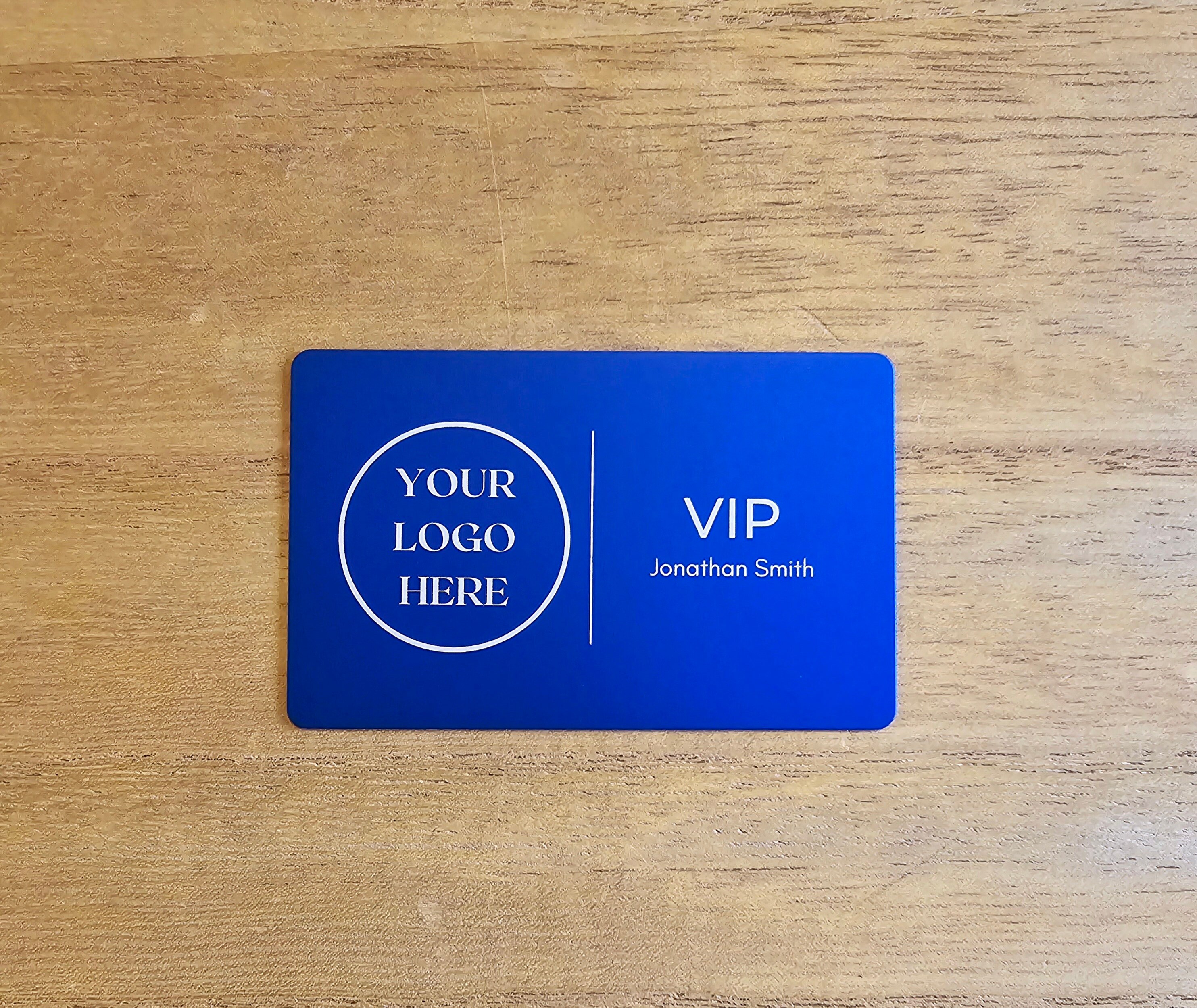 Metal Membership Cards, THICK Metal Cards, Personalized Metal Business ...