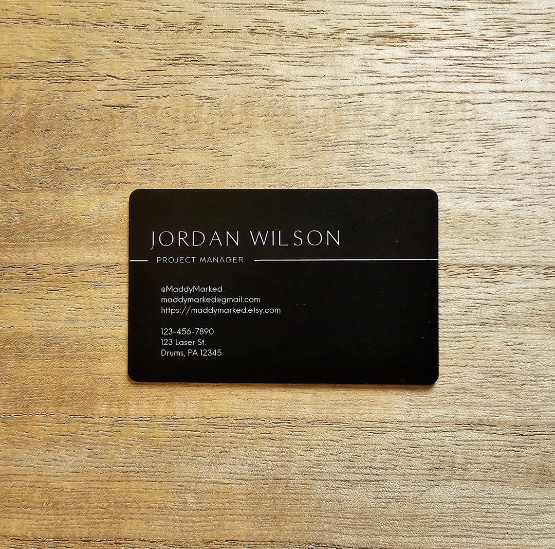 Metal Business Cards, THICK Metal Cards, Personalized Metal Business ...