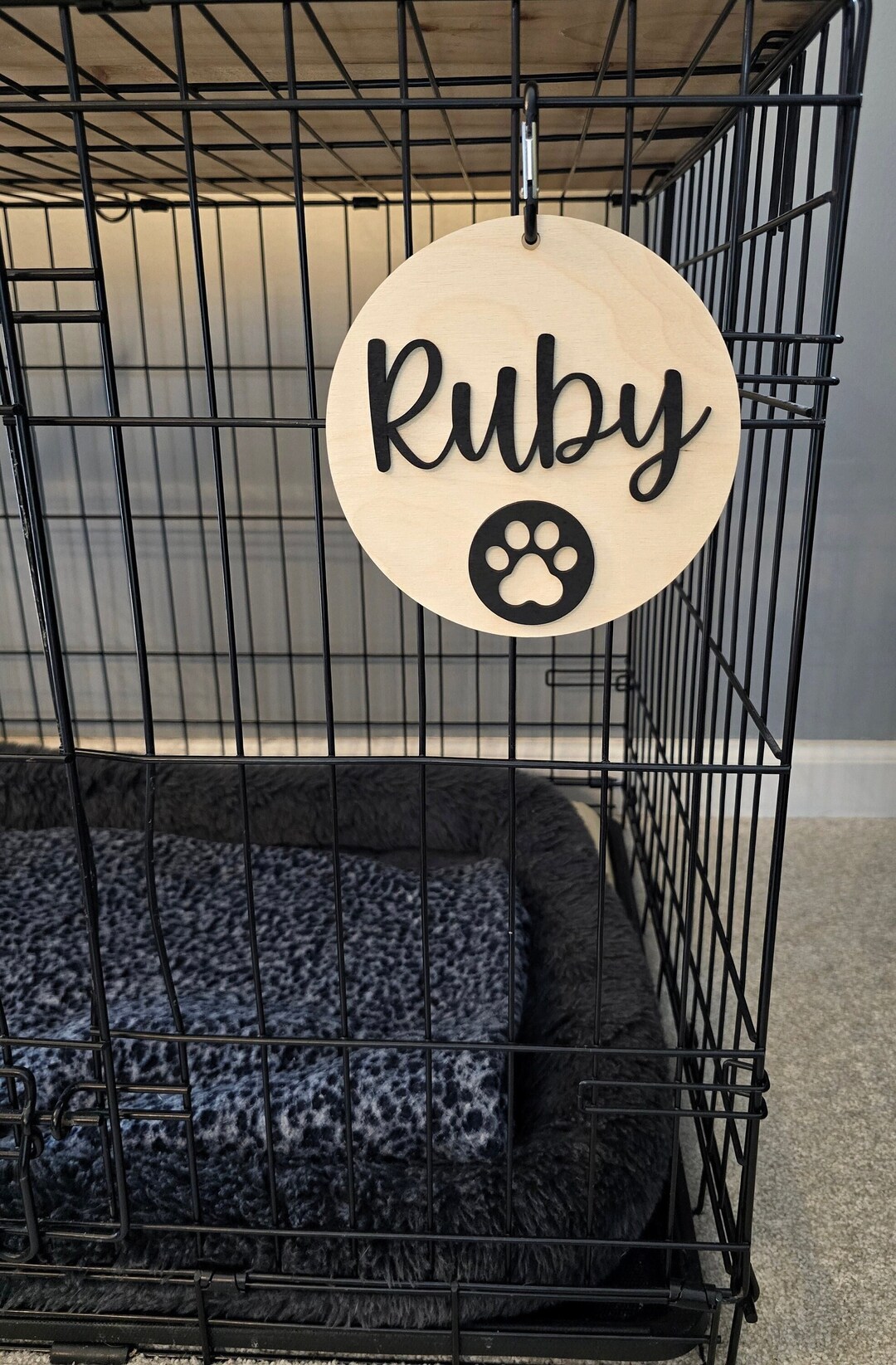 Personalized Crate Sign, Custom Dog Decor, Hanging Crate Sign, Custom ...