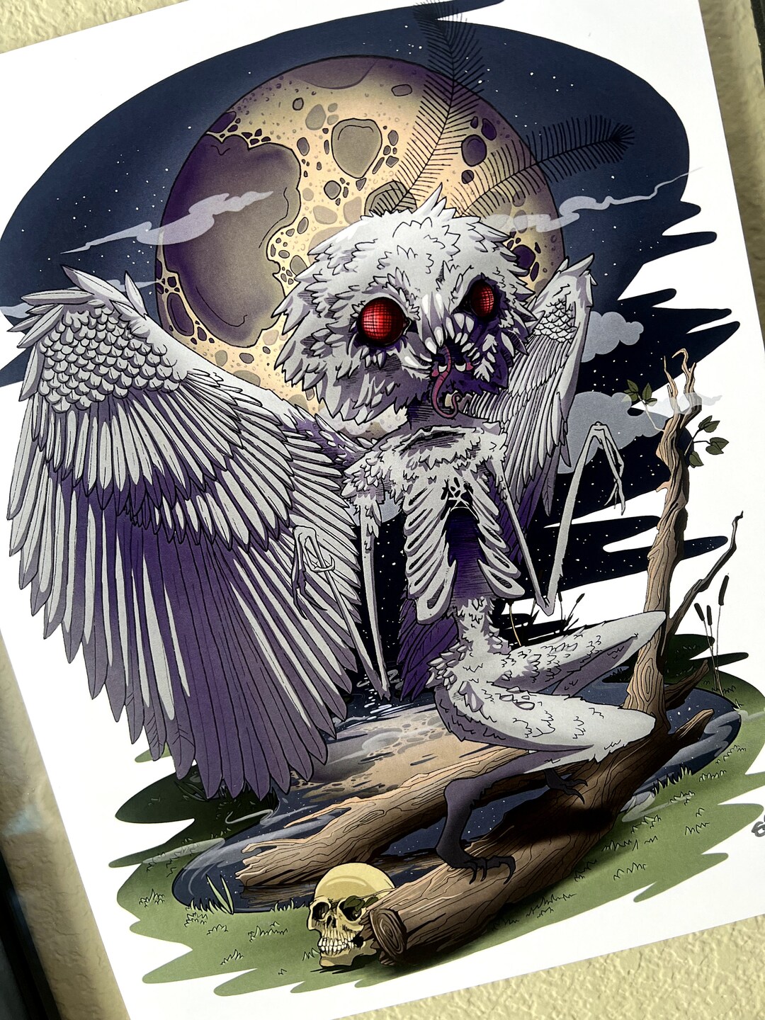 Mothman 11X14 Art Print - Etsy