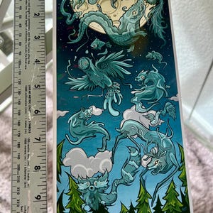 5x10 ‘ghost Animals’ | Art Print | Holographic | Unique Art | Creepy ...