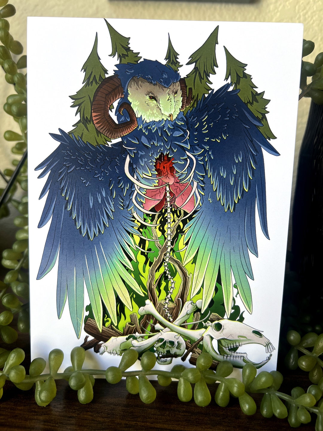 Owl Demon 5X7 Art Print - Etsy