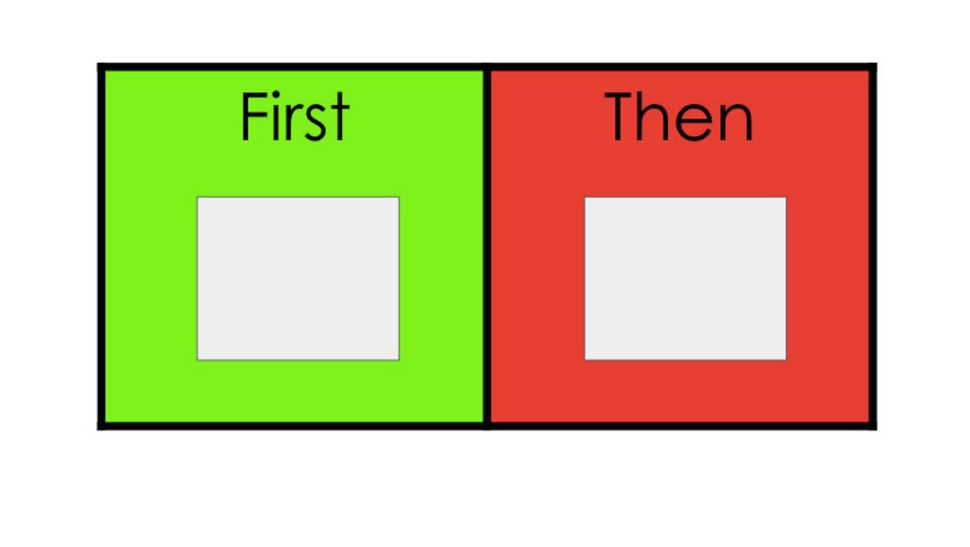 First Then Board - Etsy