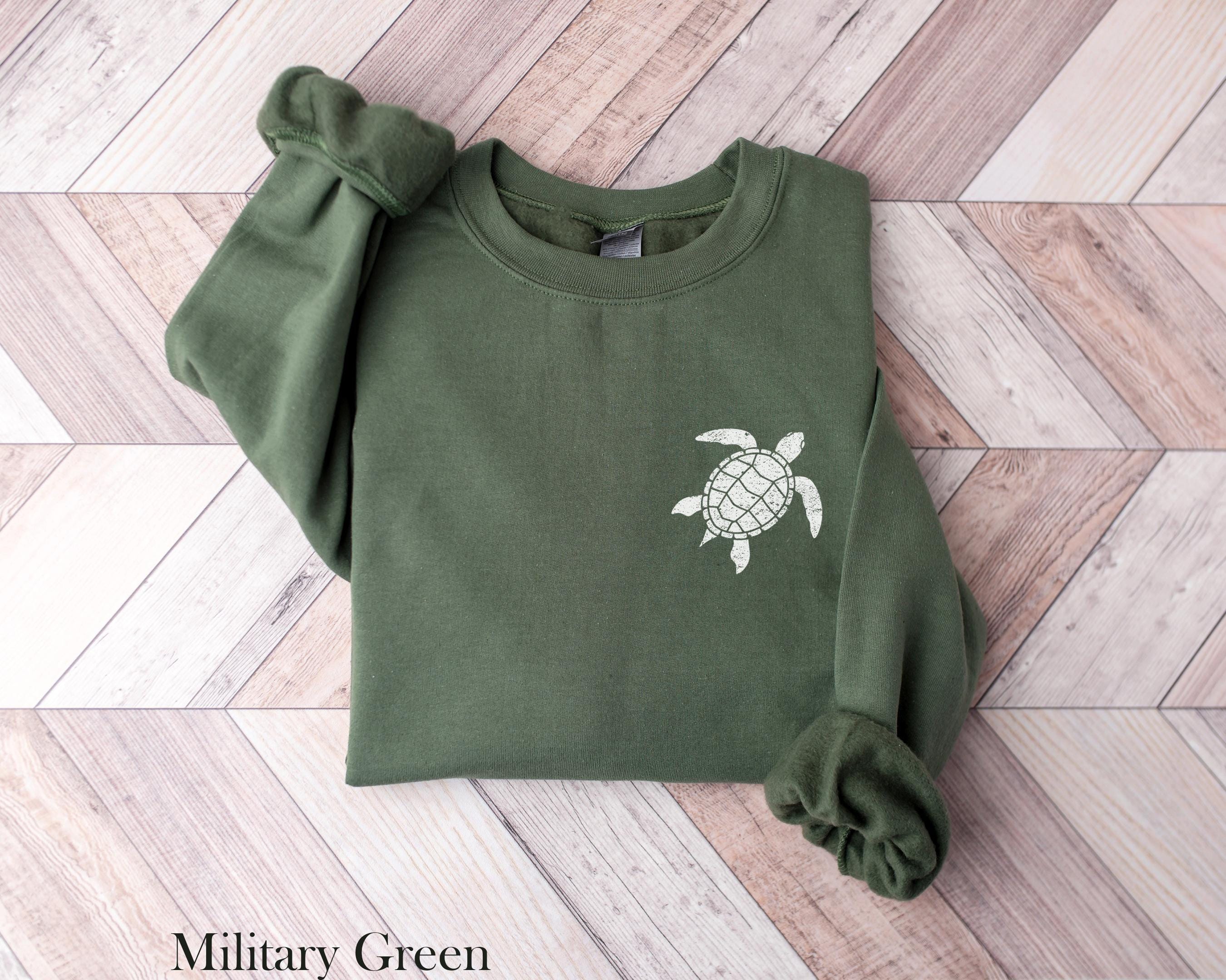 Vintage Sea Turtle Sweatshirt Summer Sweatshirt for Women Trendy ...