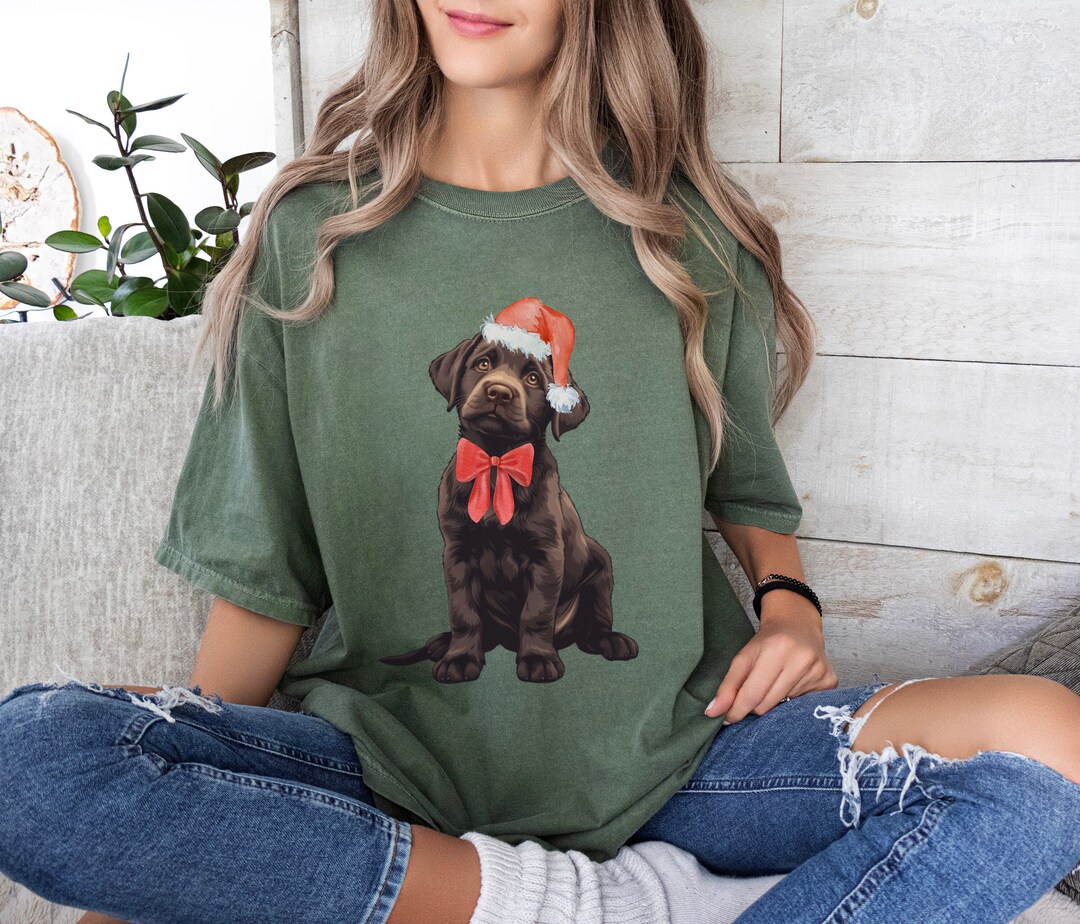 Christmas Chocolate Lab Shirt Chocolate Labrador Shirt Labrador ...