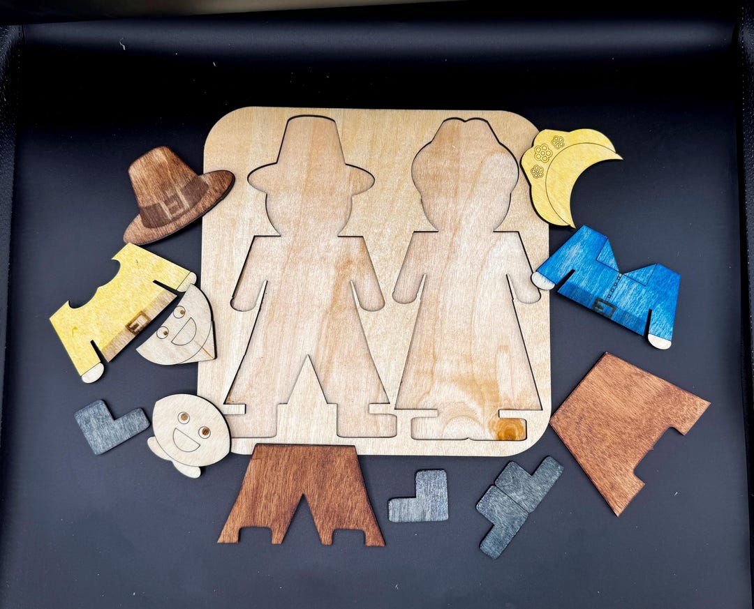 Montessori Pilgrim Puzzle – Celebrate Thanksgiving With Hands-on Play ...