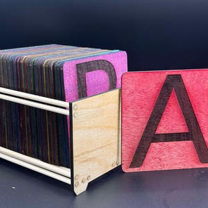 Full A-Z Montessori Tactile Sensory Letters Set With Display Box ...