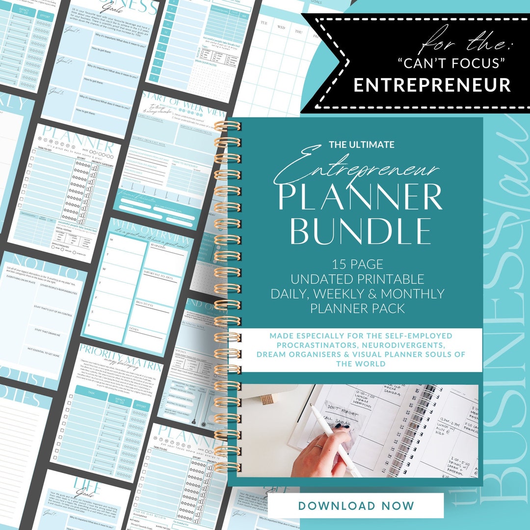The Ultimate Entrepreneur Planner Bundle - Etsy