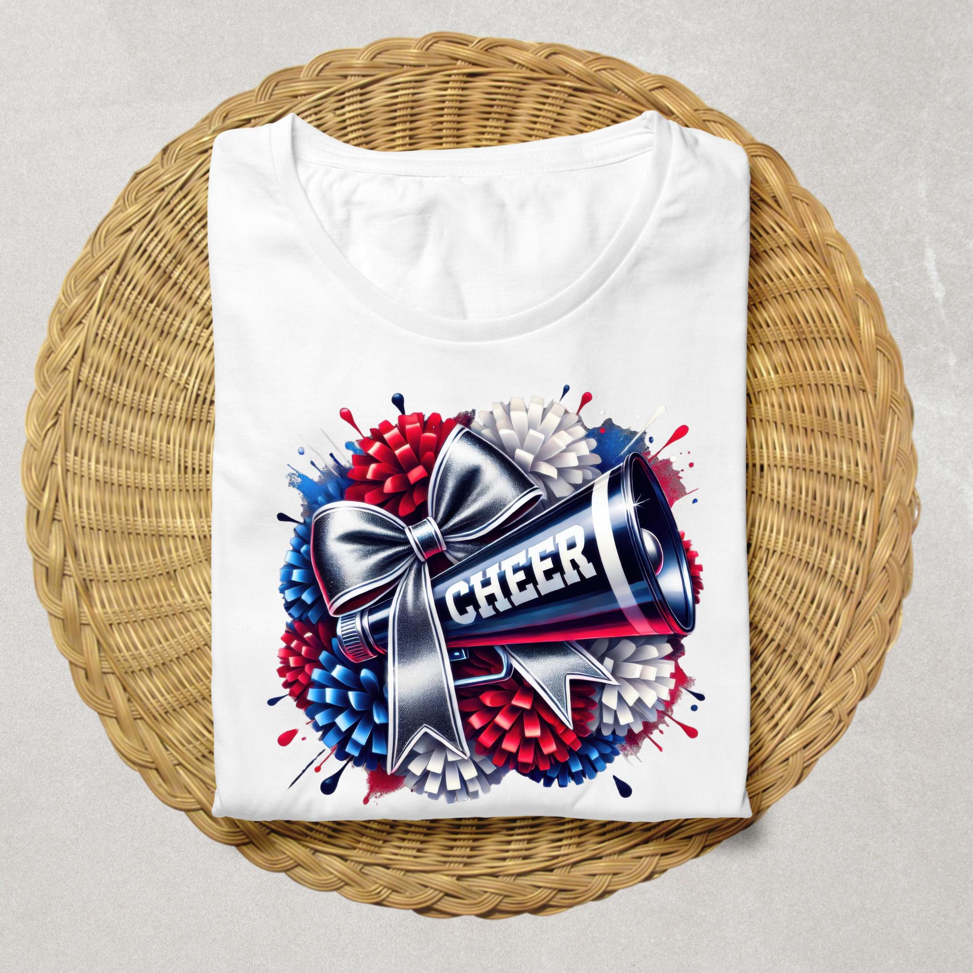 Cheer Deep Steel Blue Battle Red Liberty White, Cheer Megaphone, Cheer ...