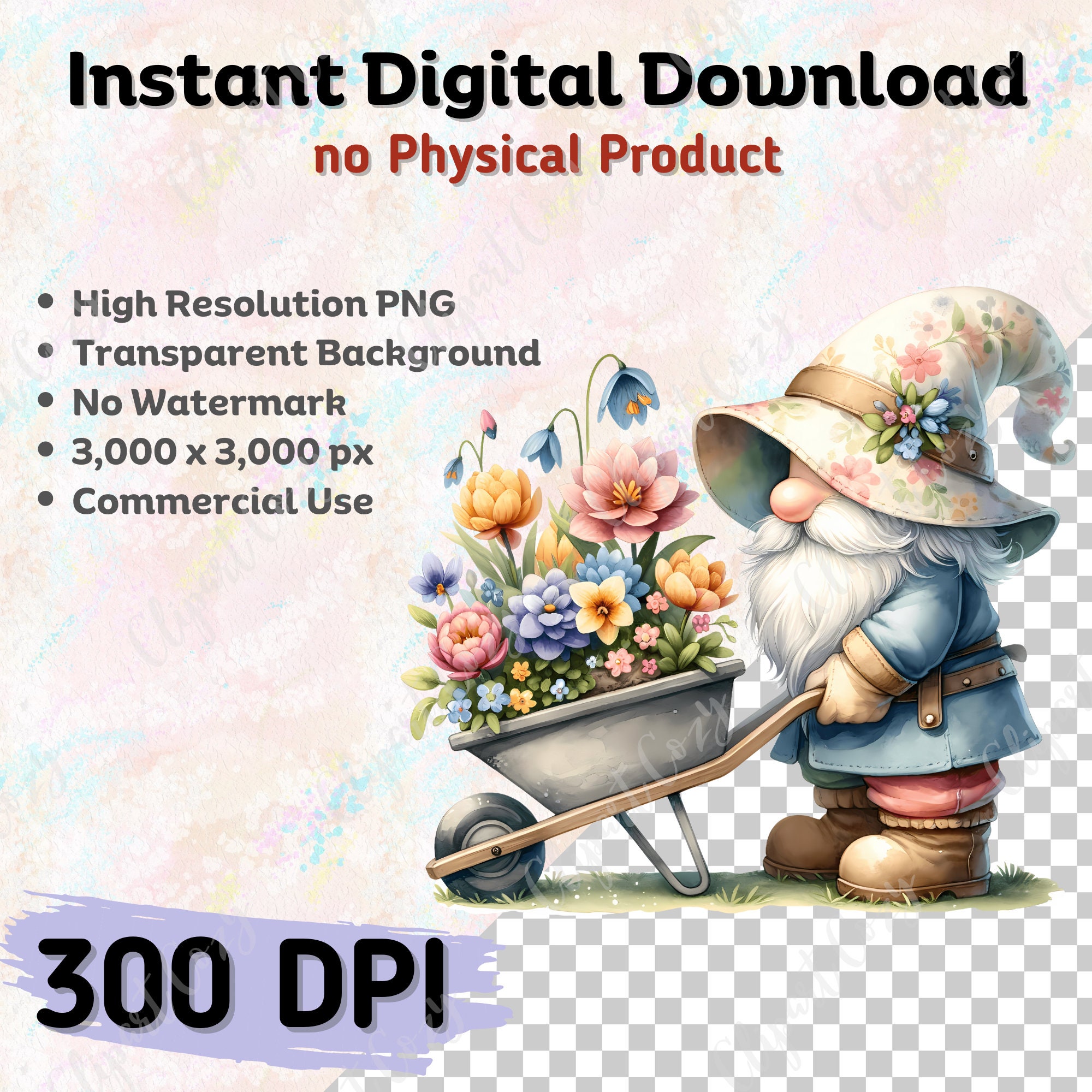 33 Spring Gnome Clipart Bundle, Cute Gnome Clipart, Gnome PNG ...