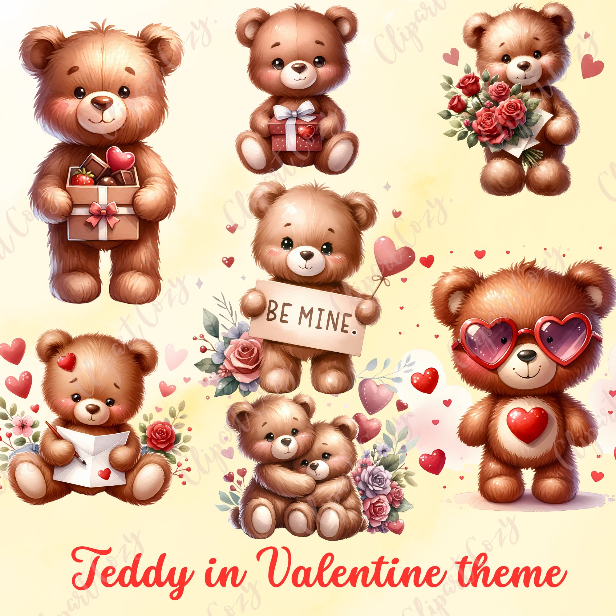 34 Valentines Teddy Bear Clipart, Cute Valentines Teddy, Valentines Day ...
