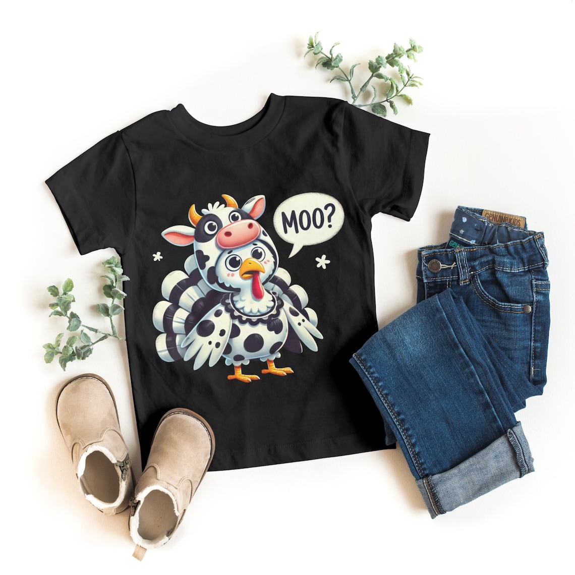 Funny Turkey Cow Moo PNG, Turkey Cow Sublimation, Apparel Design ...