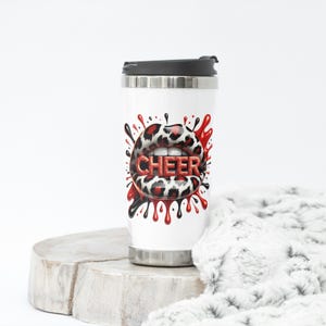 CHEER Red Black White PNG, Cheer Dripping Lip PNG, Cheerleading Digital ...