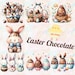 36 Easter Chocolate Clipart Bundle, Easter Clipart, Easter Chocolate ...