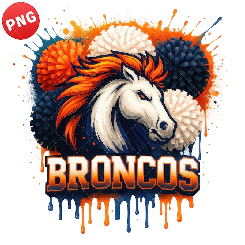 Denver Broncos Clipart - Etsy