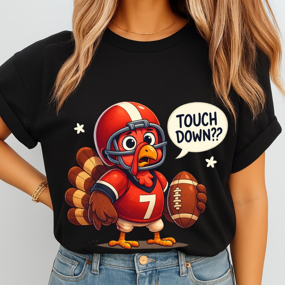 Football Turkey PNG, Red Black White, Thanksgiving Sports Clipart ...