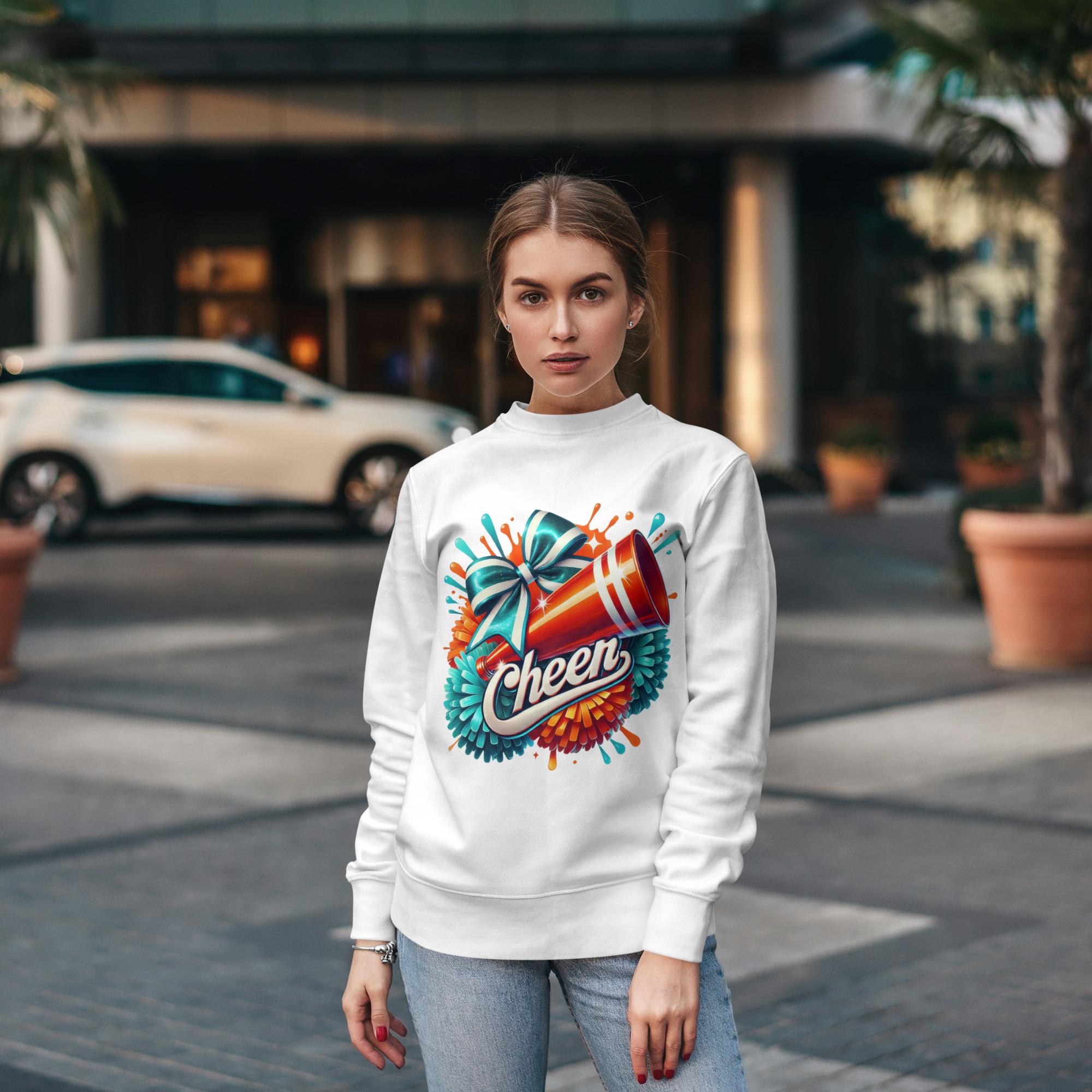 Cheer Aqua Orange White, Cheer Megaphone, Cheer Coquette Bow ...