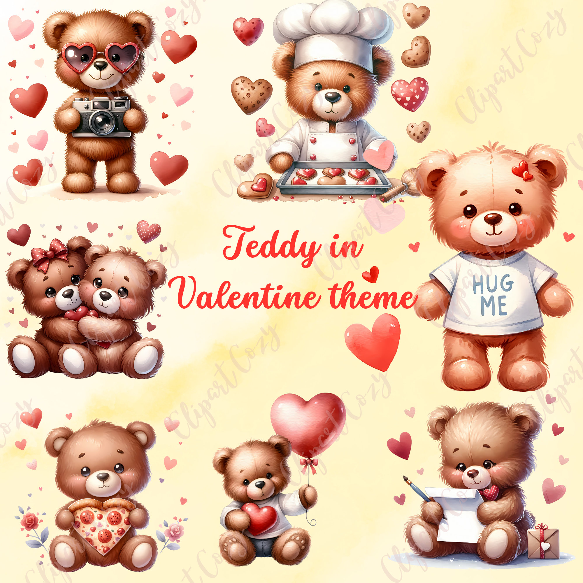 34 Valentines Teddy Bear Clipart, Cute Valentines Teddy, Valentines Day ...