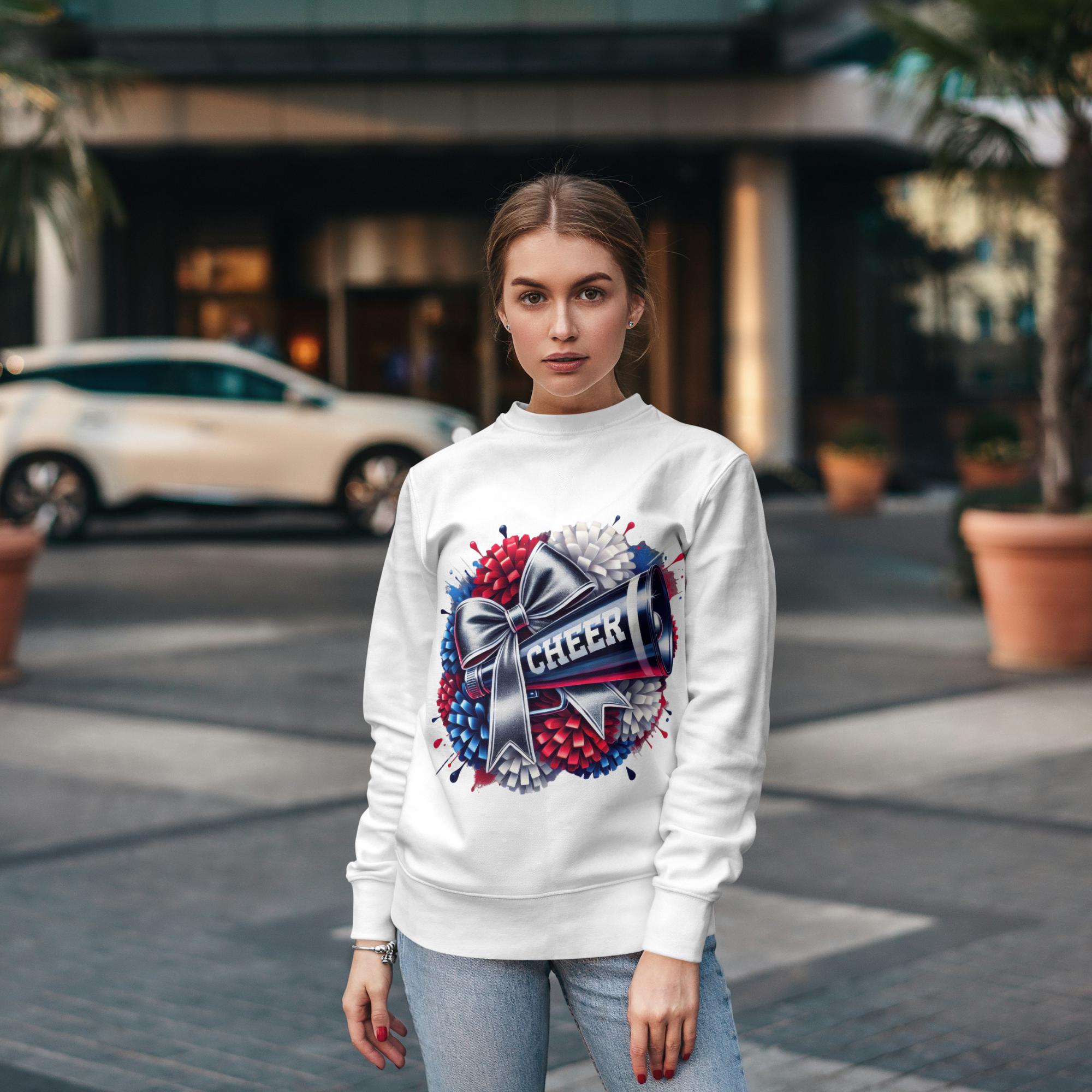 Cheer Deep Steel Blue Battle Red Liberty White, Cheer Megaphone, Cheer ...